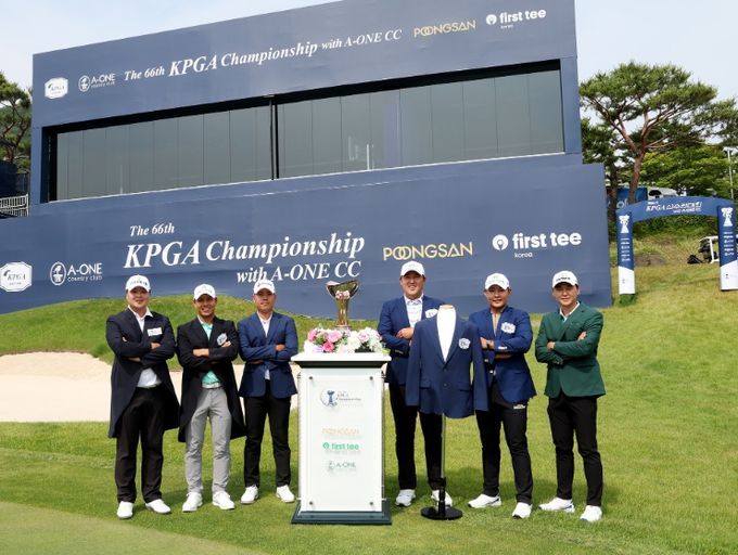 역대 챔피언 6명이 함께한 [제66회 KPGA 선수권대회 WITH A-ONE CC] 포토콜… ”66번째 우승 자켓은 내 차지”